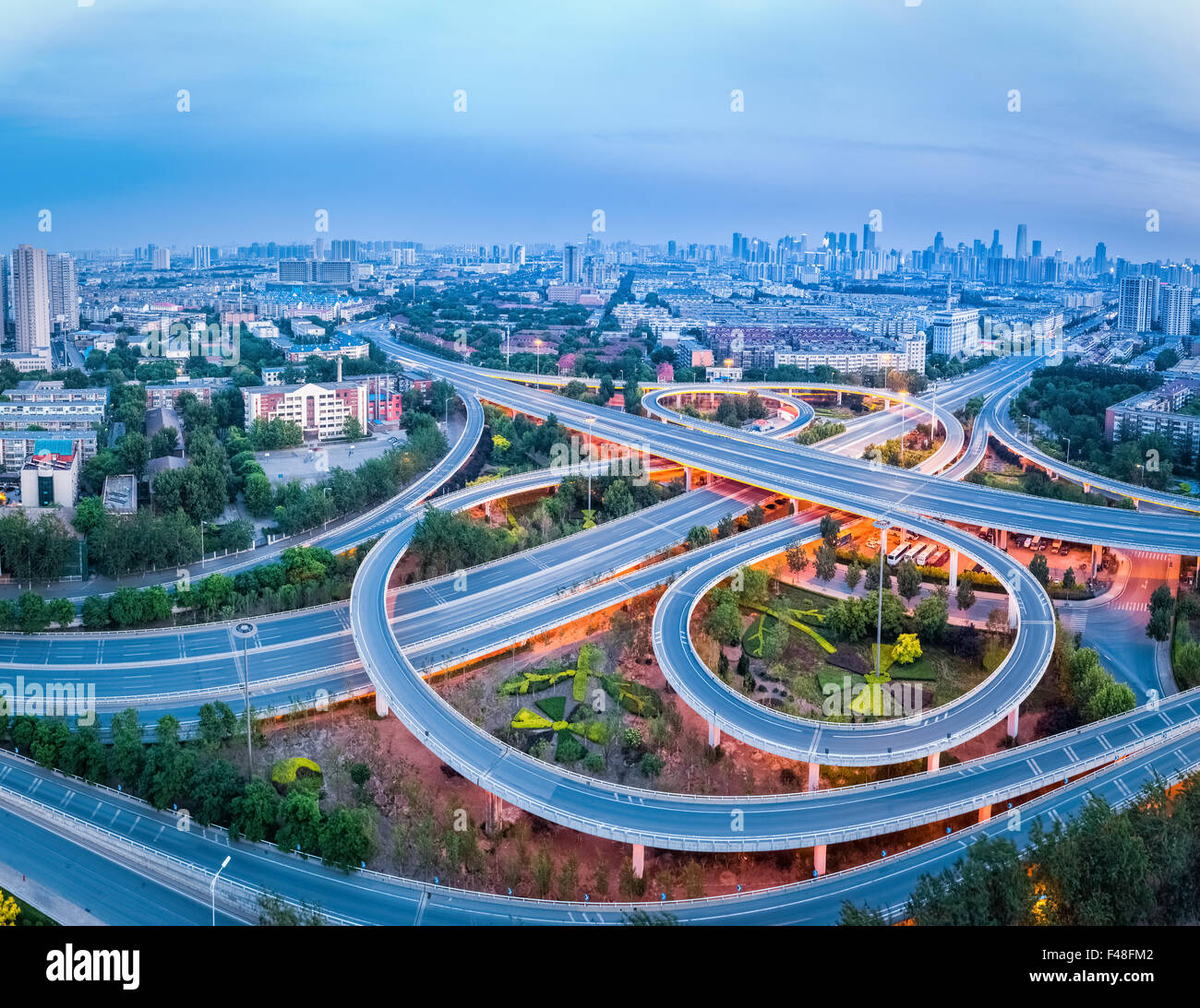 Motorway china aerial view hi-res stock photography and images - Alamy