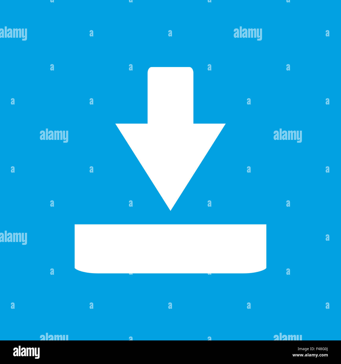 Download white icon Stock Photo - Alamy