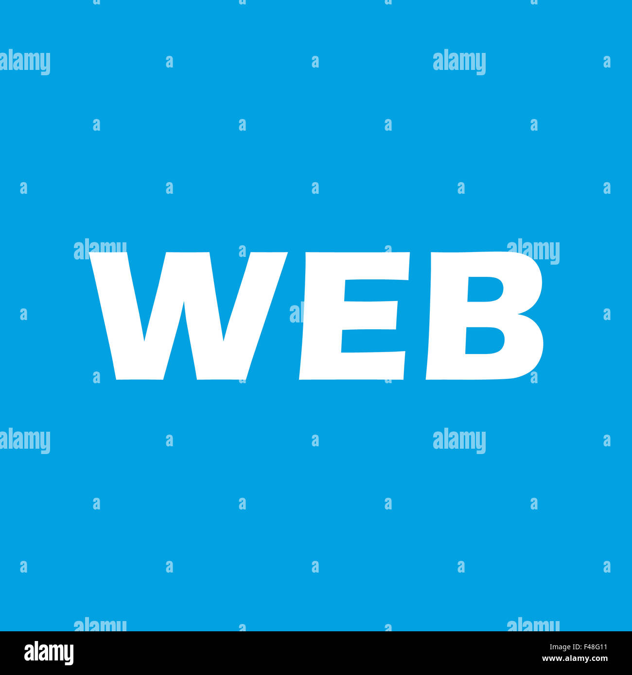Web white icon Stock Photo - Alamy
