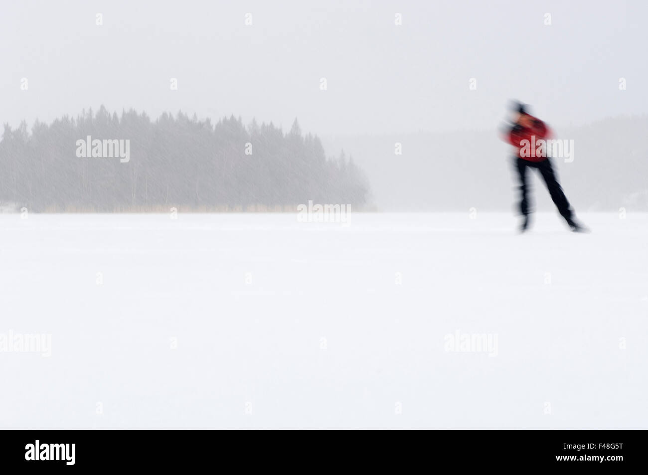 Long-distance skating, Sweden Stock Photo - Alamy
