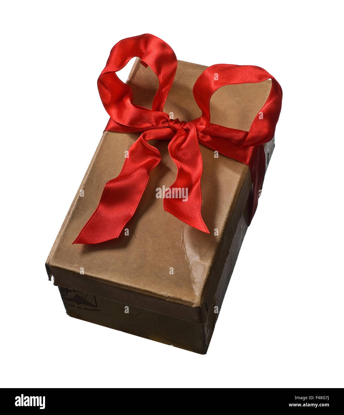 A gift wrapped in paper, close-up Stock Photo - Alamy