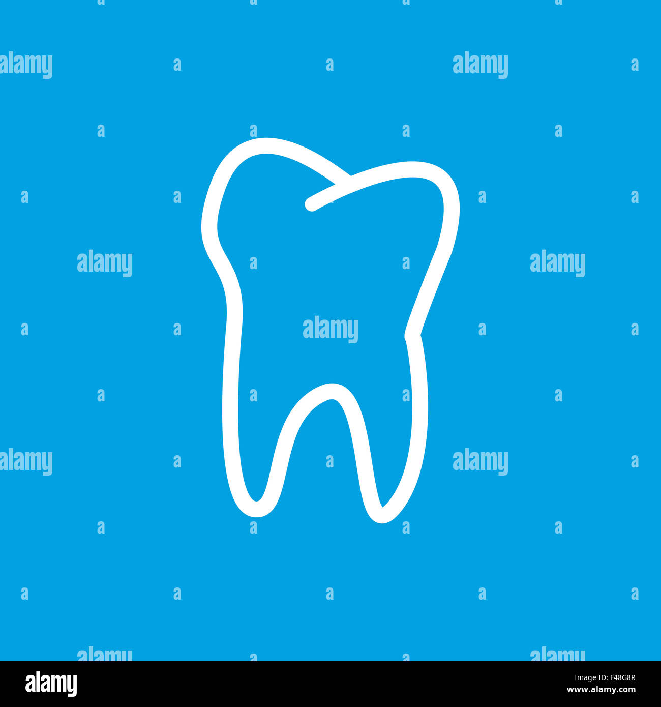 Tooth white icon Stock Photo - Alamy