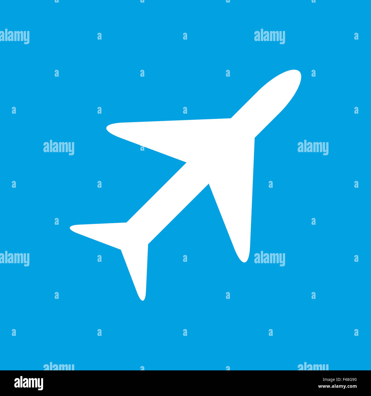 White Plane Logo