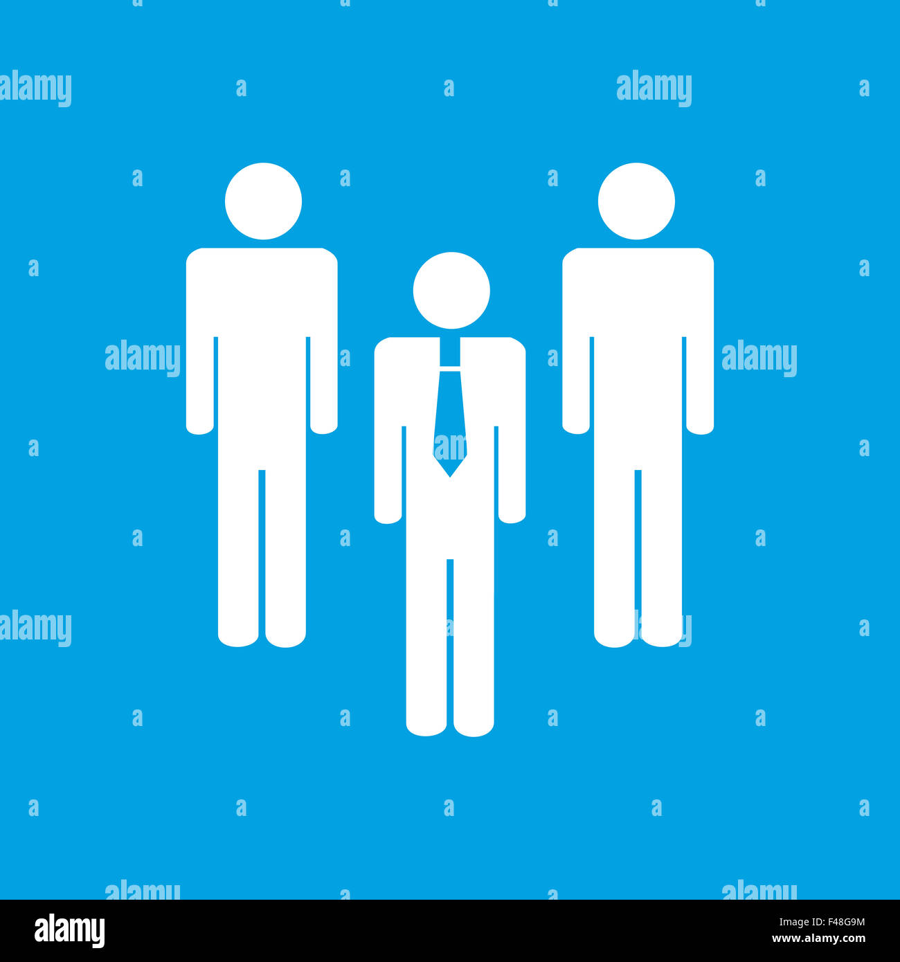 Leader white icon Stock Photo - Alamy