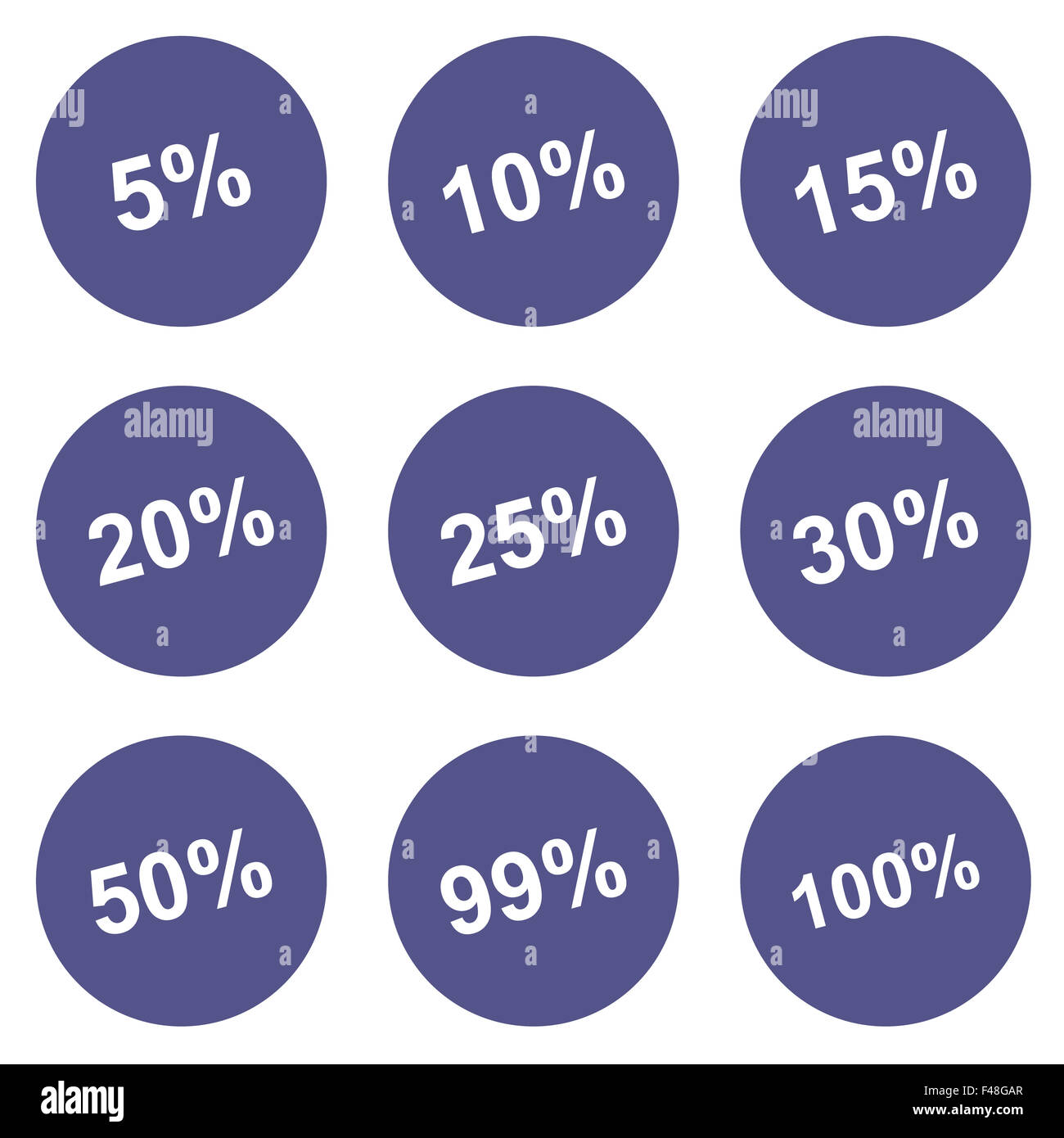 Discounts icons set Stock Photo - Alamy