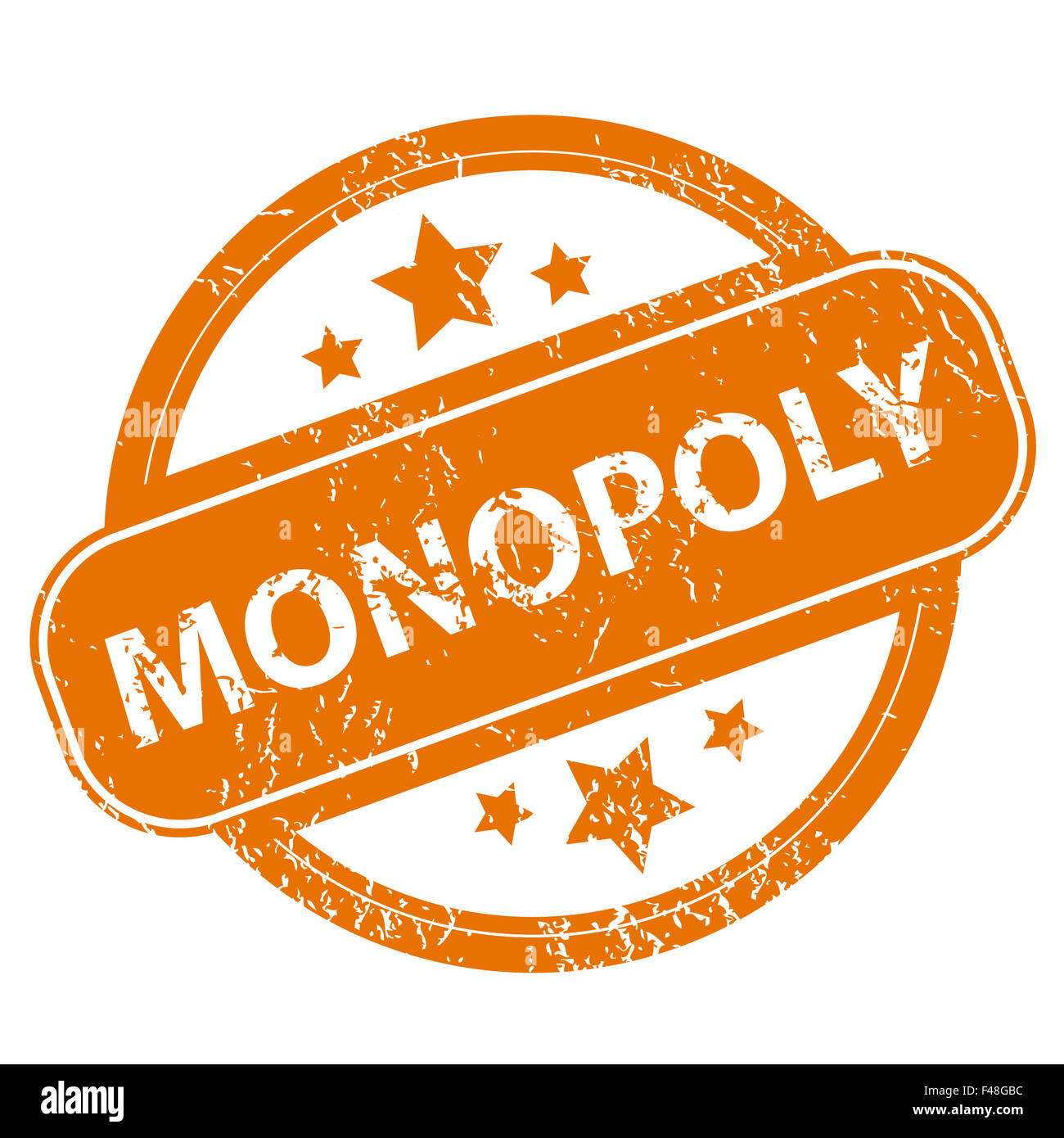 Monopoly grunge icon Stock Photo - Alamy