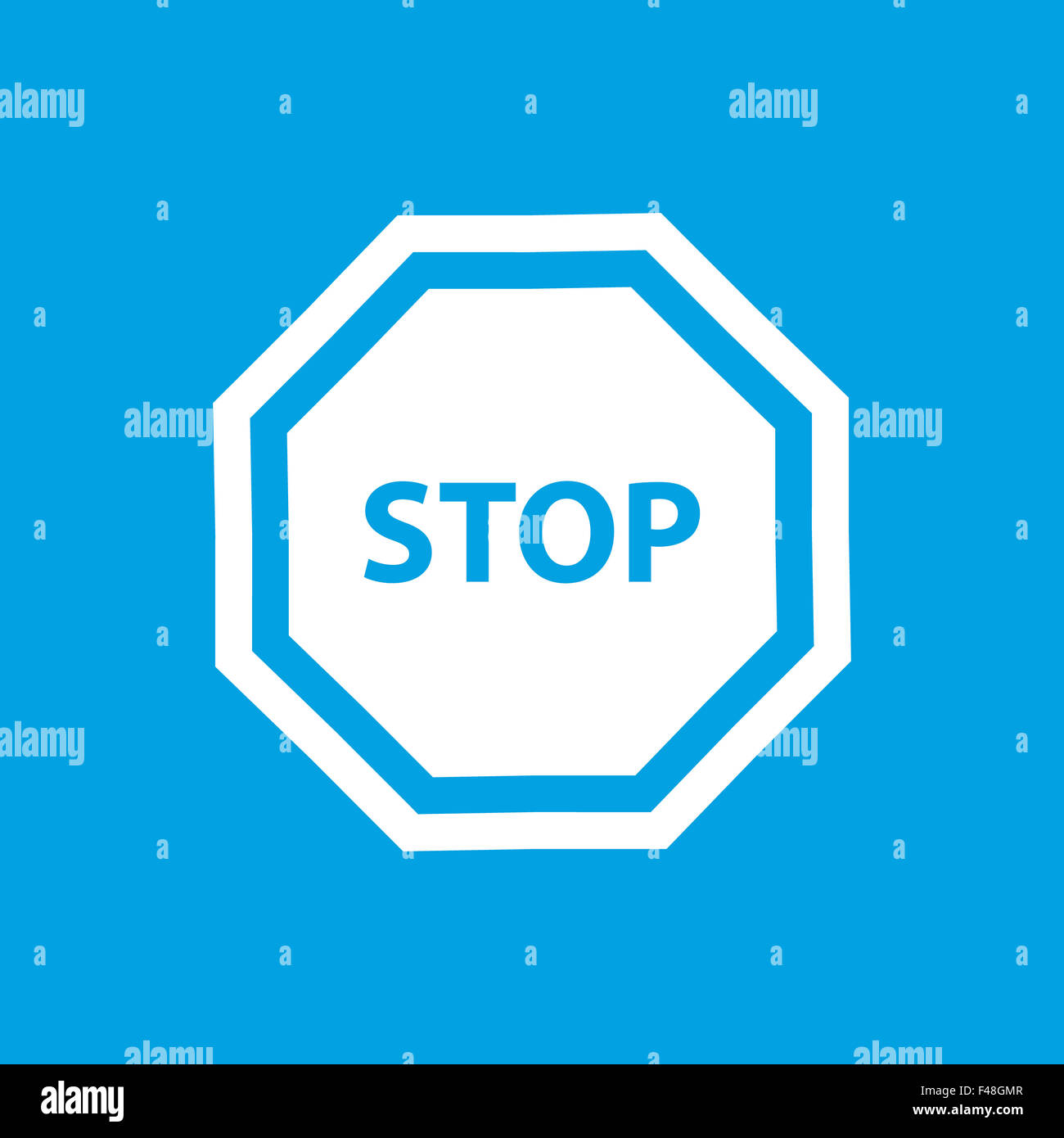 Stop white hi-res stock photography and images - Alamy