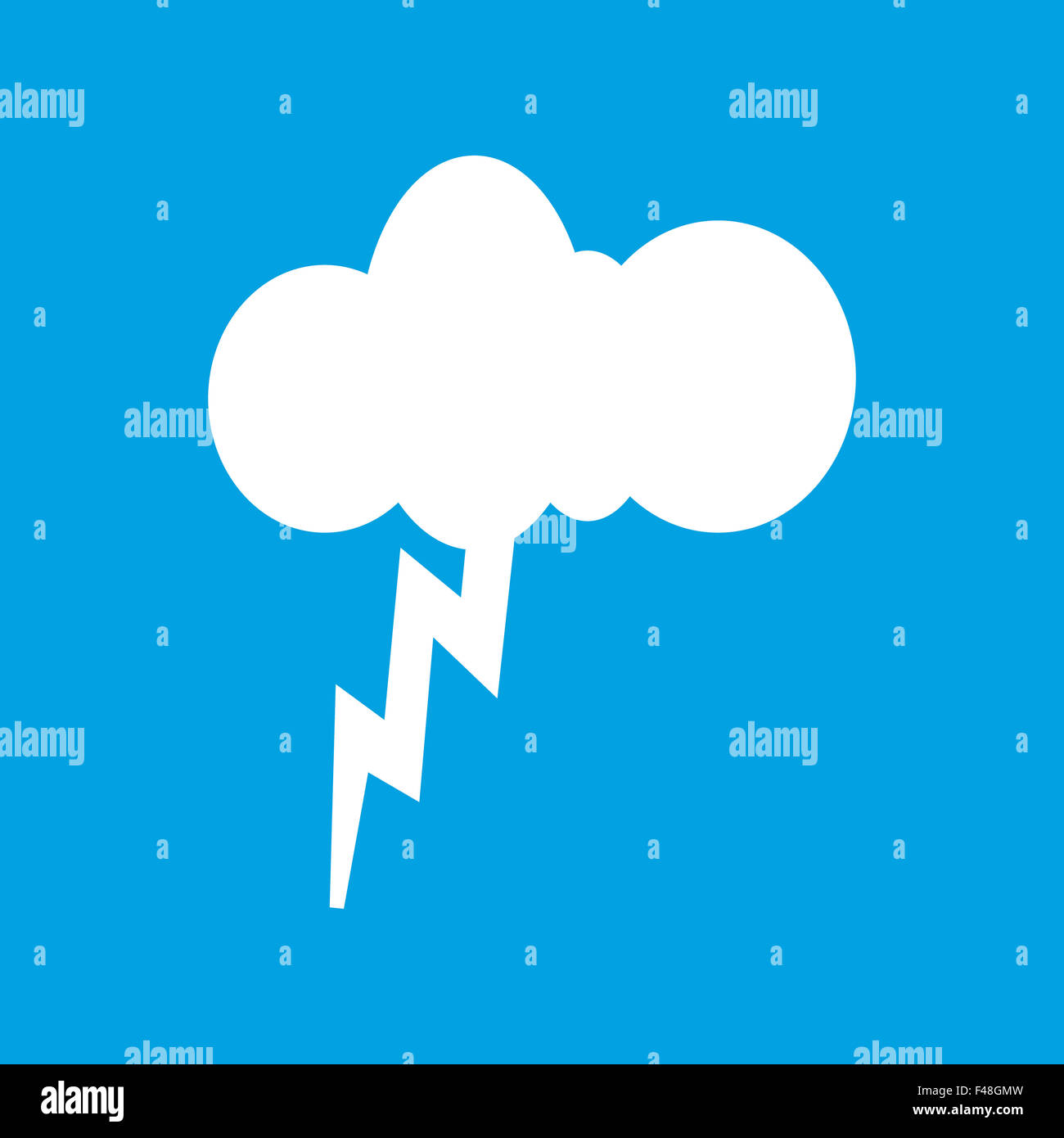 Storm white icon Stock Photo - Alamy