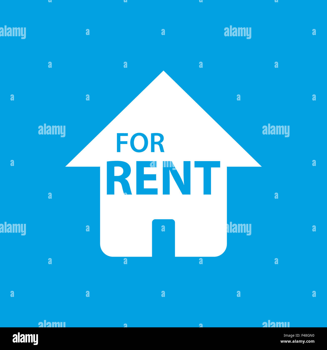 For rent white icon Stock Photo - Alamy
