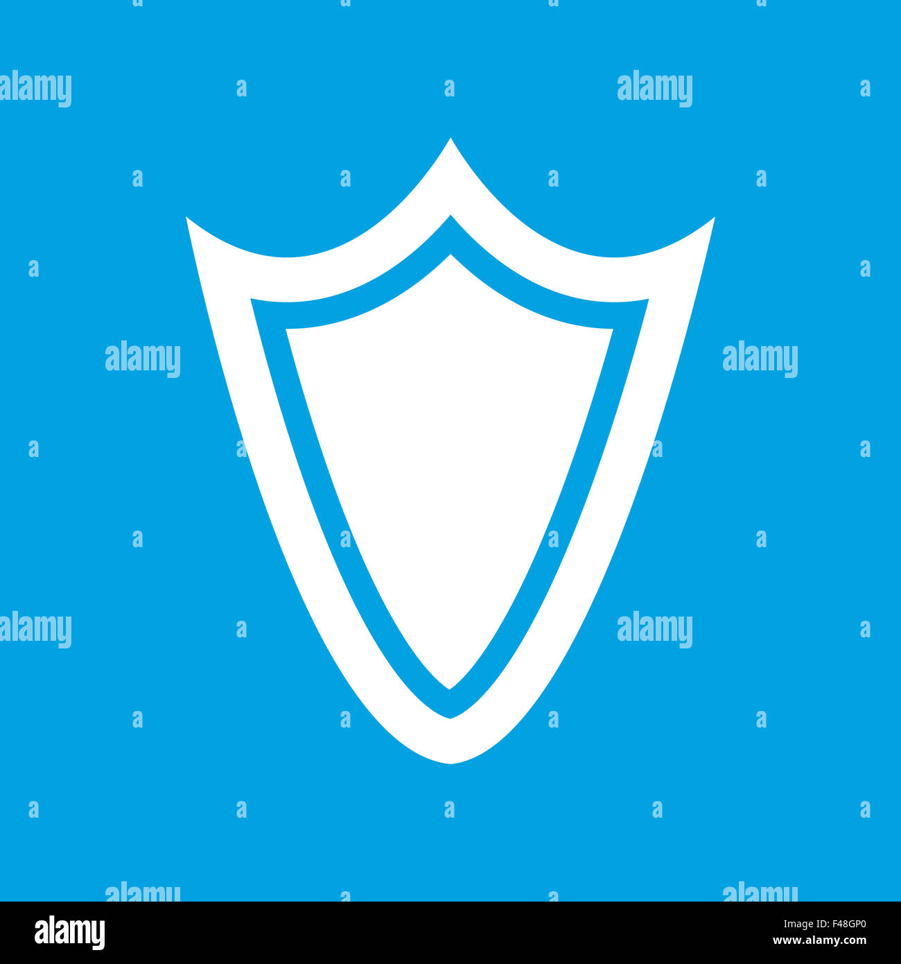 Shield white hi-res stock photography and images - Alamy
