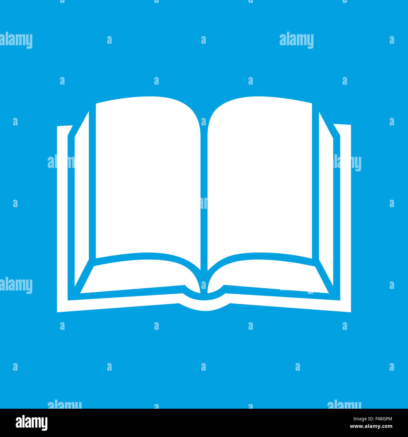 Book white icon Stock Photo - Alamy
