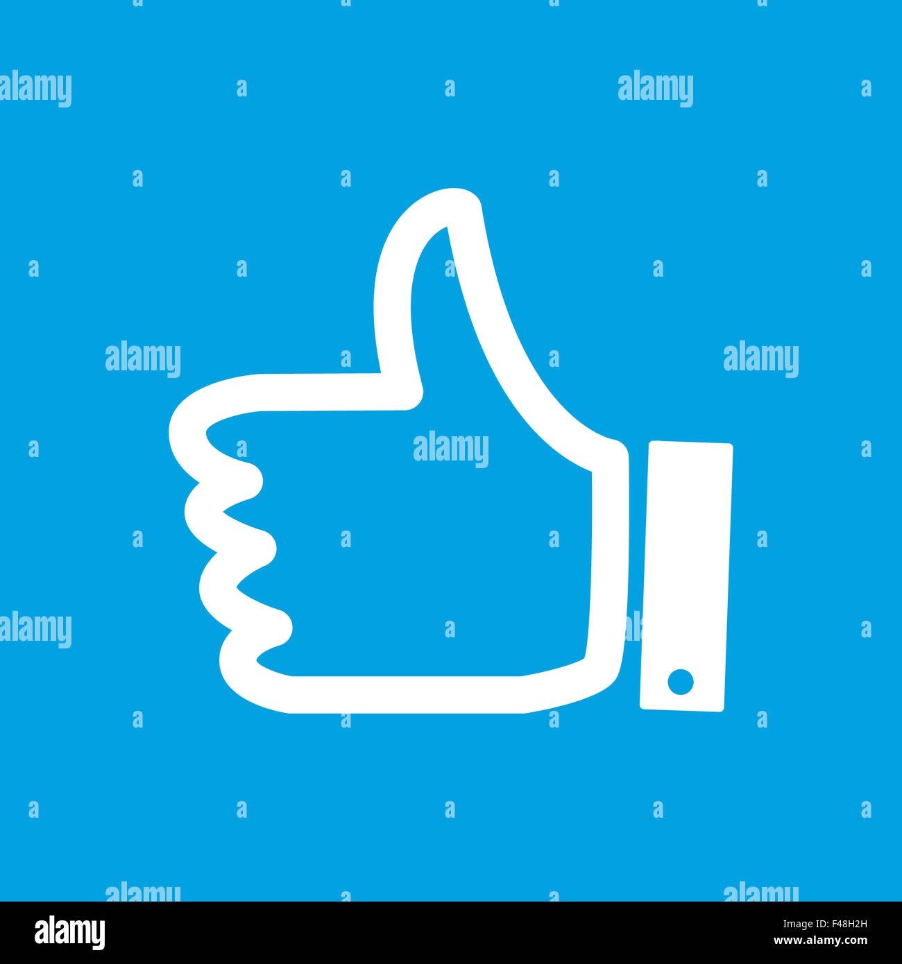 Like white icon Stock Photo - Alamy