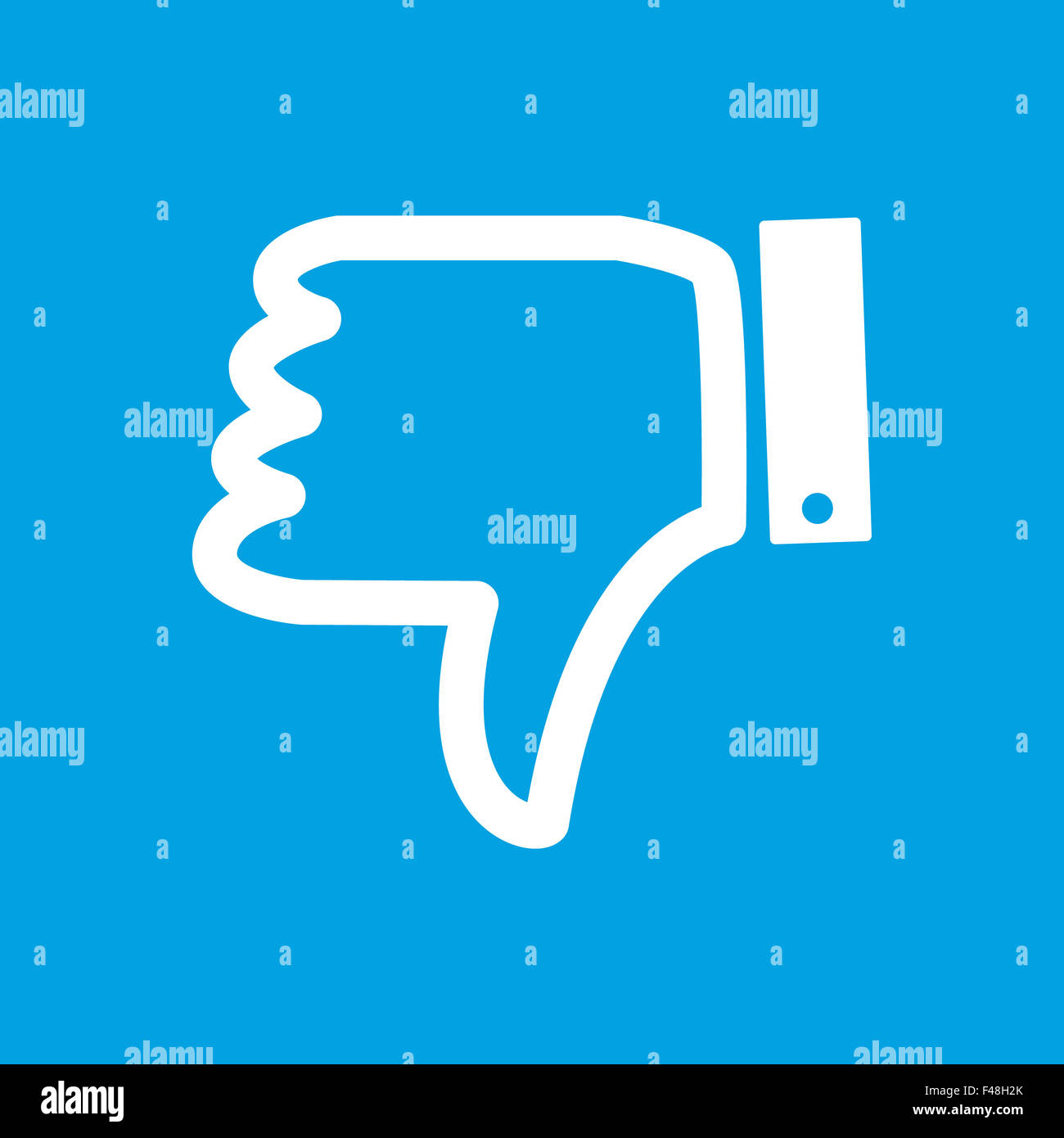 Unlike white icon Stock Photo - Alamy