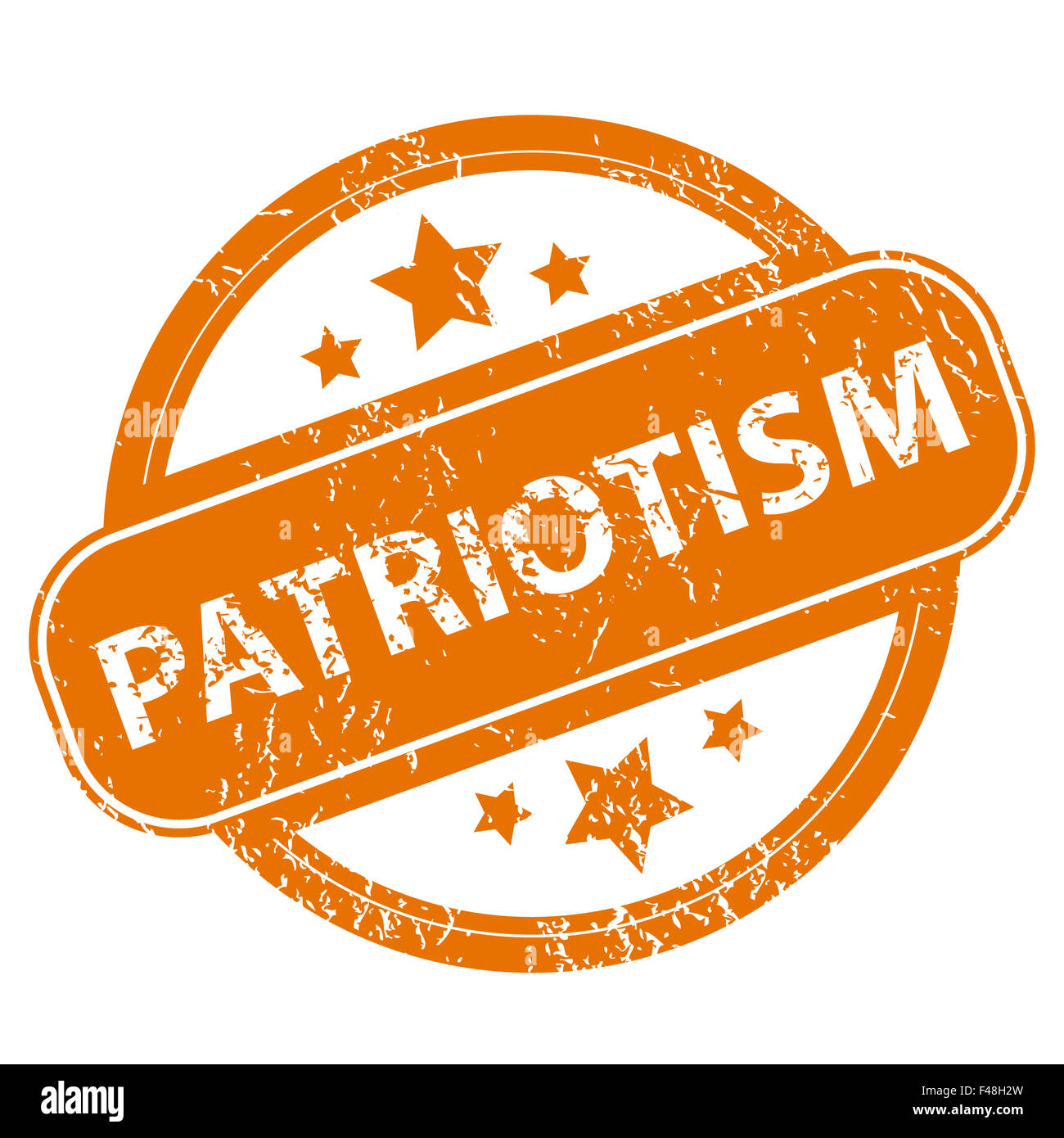 Patriotism grunge icon Stock Photo - Alamy