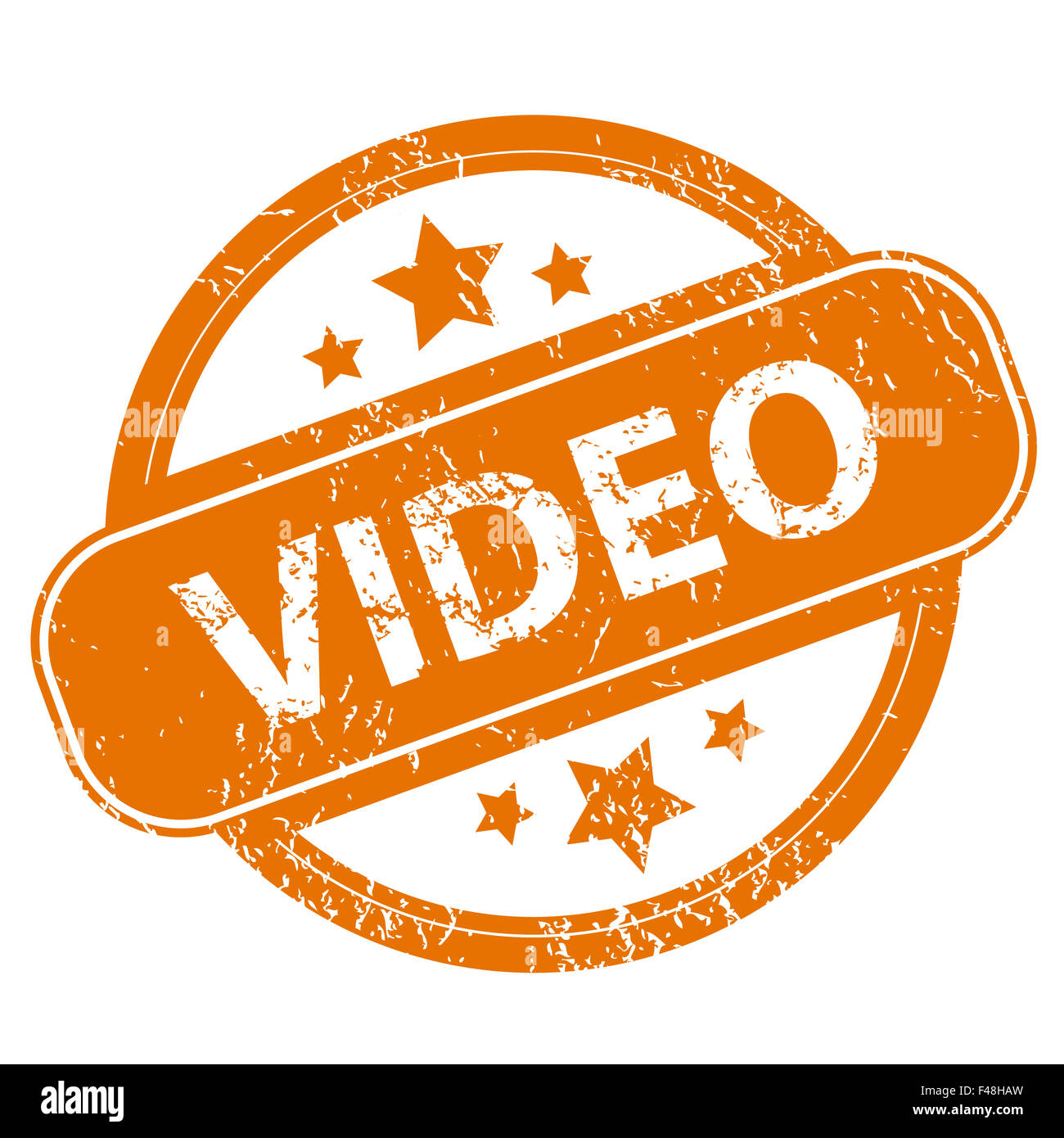 Orange video icon Cut Out Stock Images & Pictures - Alamy