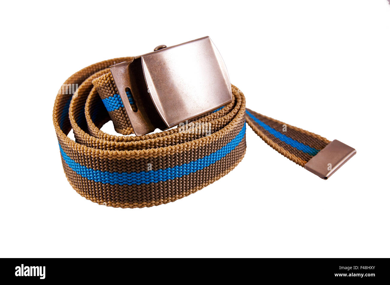 Brown textile belt Stock Photo - Alamy