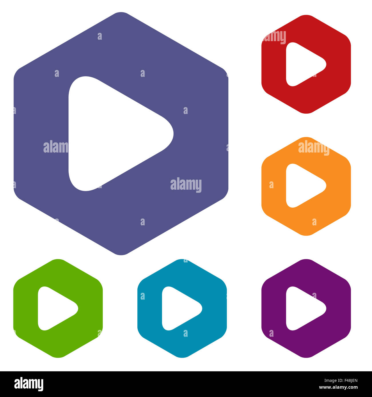 Web video play page Cut Out Stock Images & Pictures - Alamy