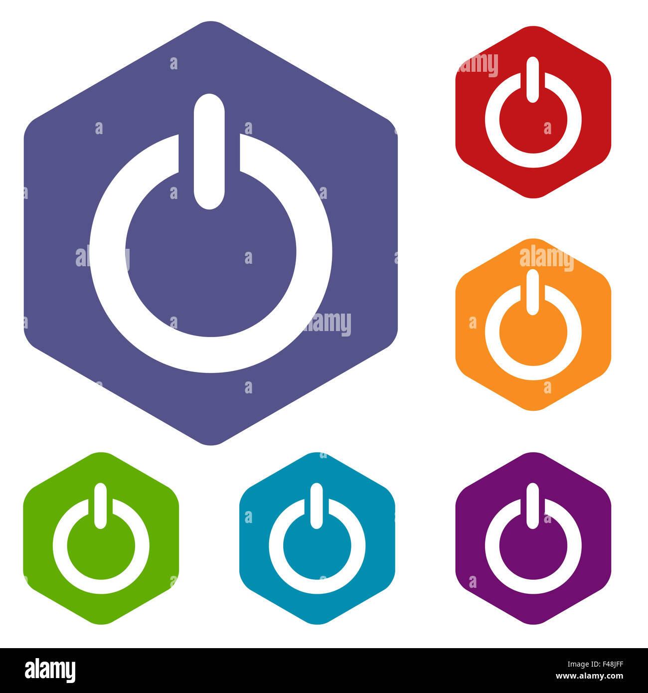 Power rhombus icons Stock Photo - Alamy