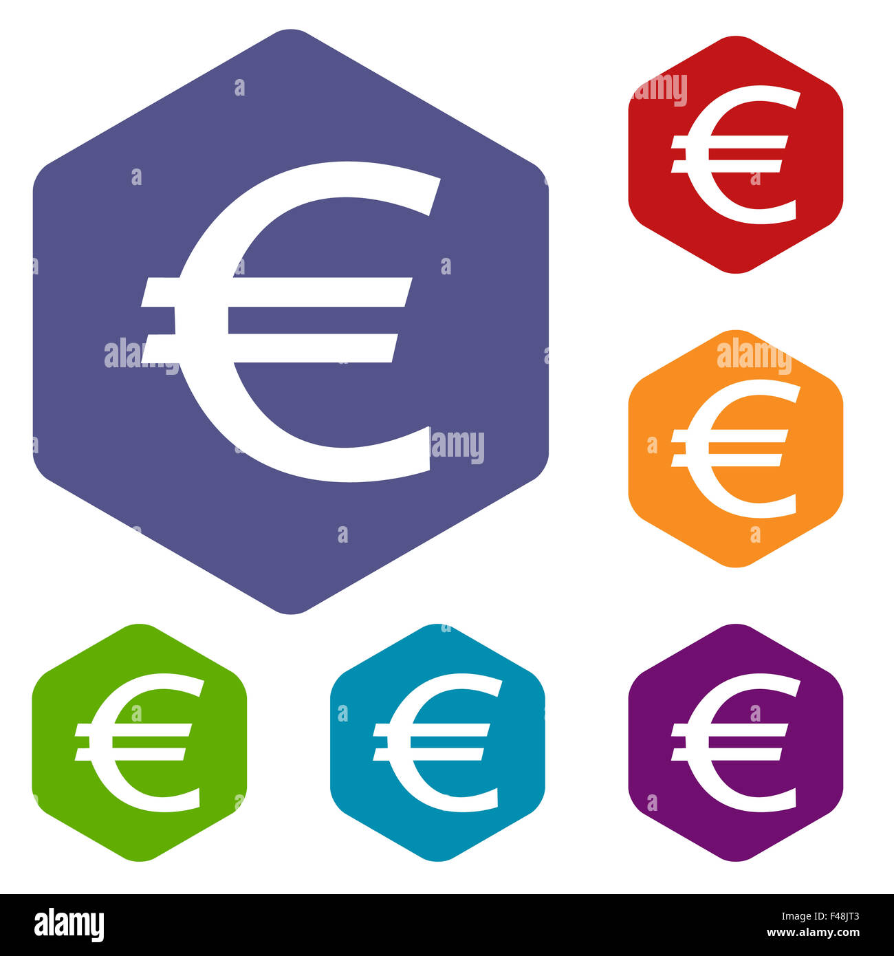 Euro rhombus icons Stock Photo - Alamy