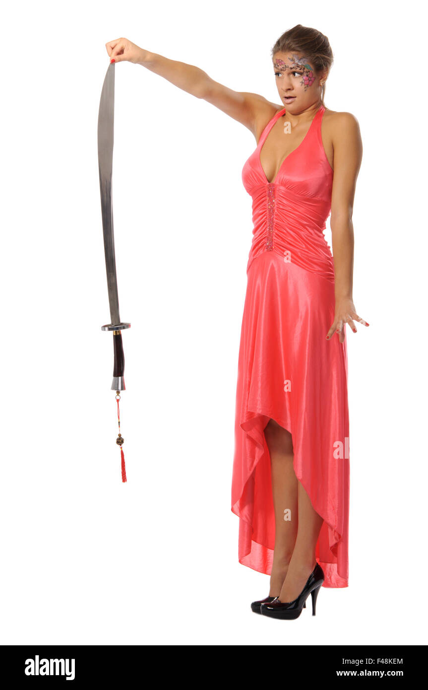 Woman sword hi-res stock photography and images - Alamy