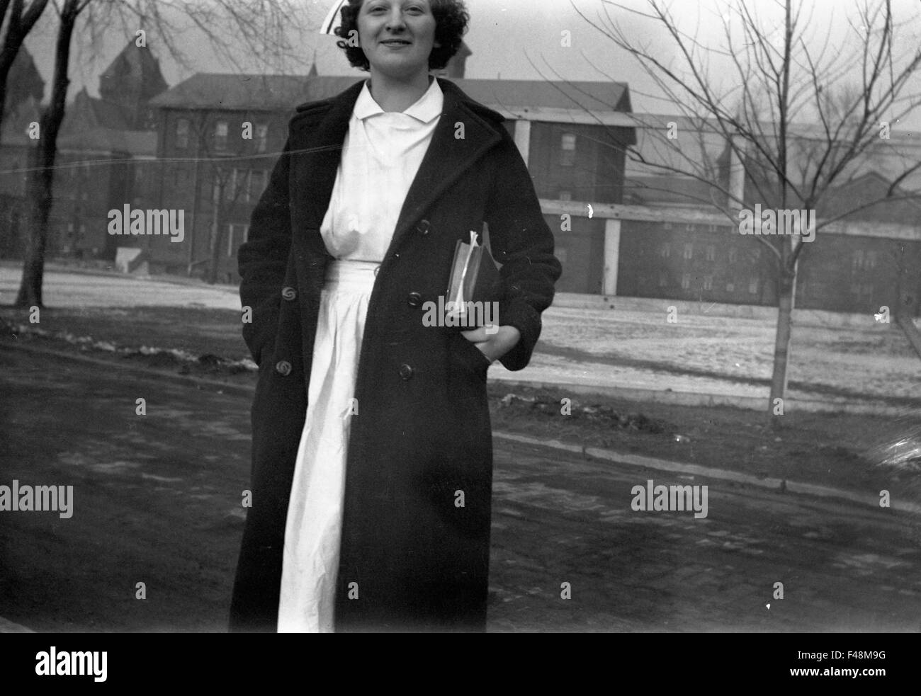 Nurse at the State Hospital in Springfield, Ohio during 1931. Insane ...
