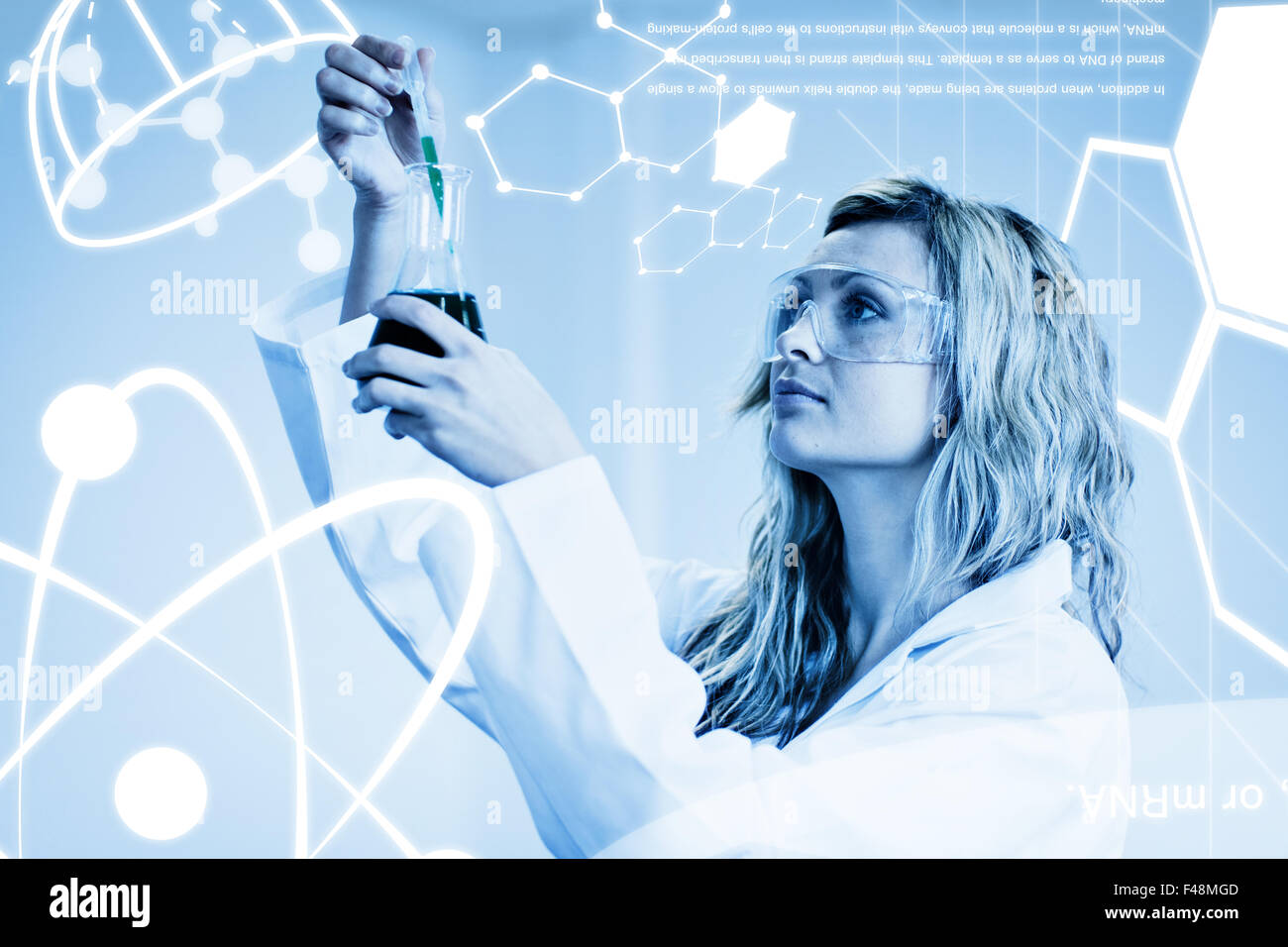 Composite image of science graphic Stock Photo - Alamy