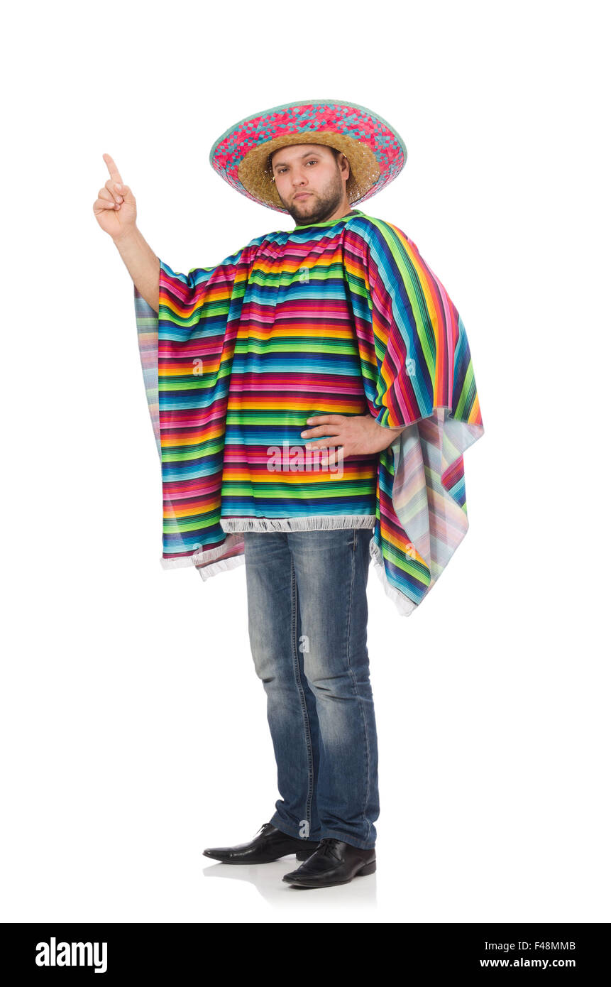 Funny mexican isolated on white Stock Photo - Alamy