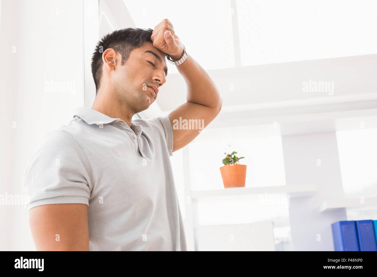Indian man standing stressed hi-res stock photography and images - Alamy