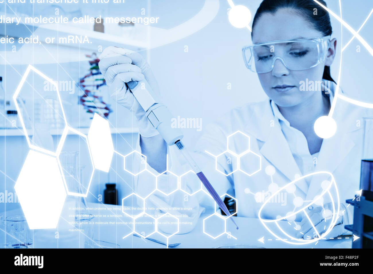 Cells blue biomedical background hi-res stock photography and images ...
