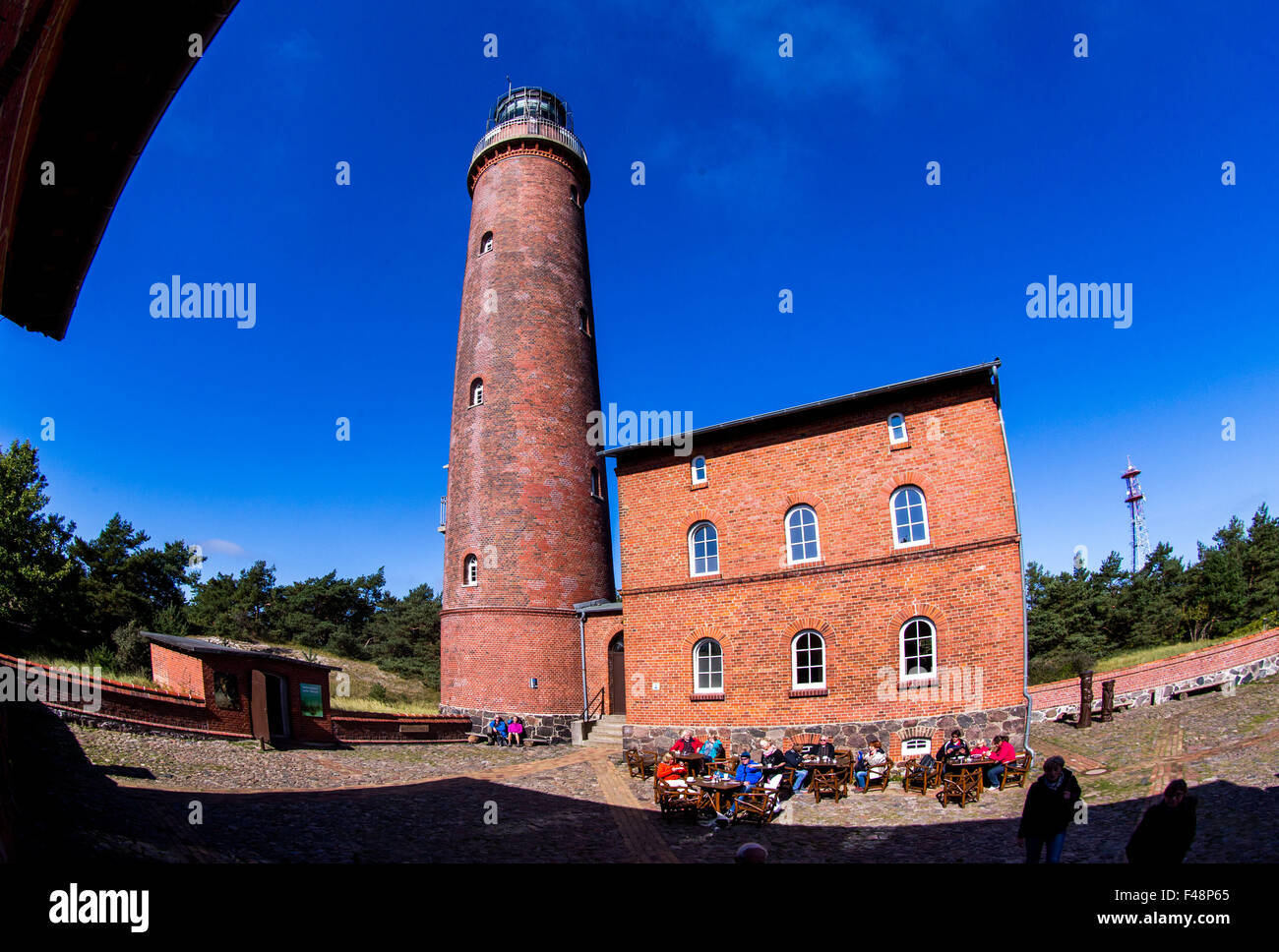 Prerow, Germany. 25th Sep, 2015. The lighthouse Darsser Ort in the ...