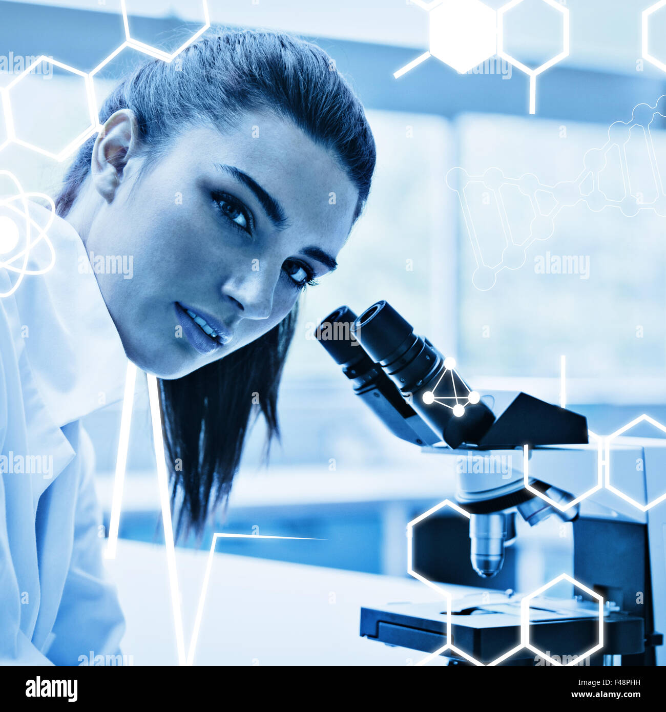 Composite image of science graphic Stock Photo - Alamy