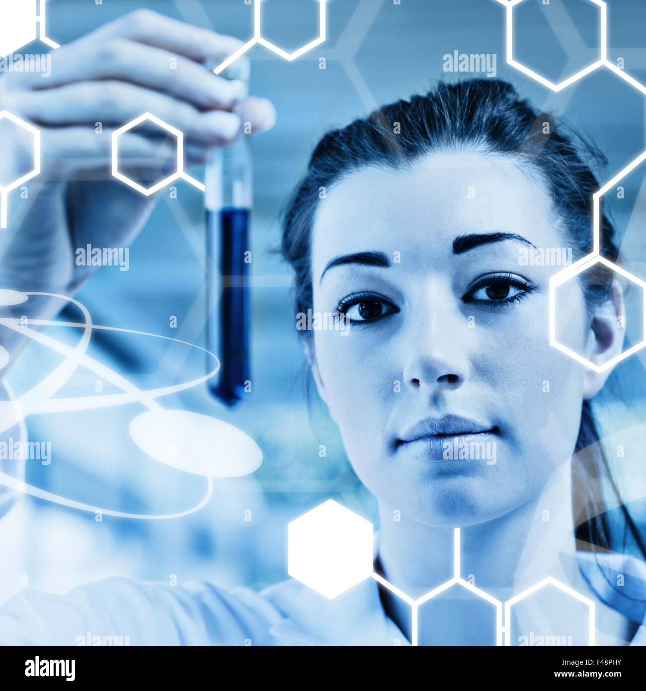 Composite image of science graphic Stock Photo - Alamy