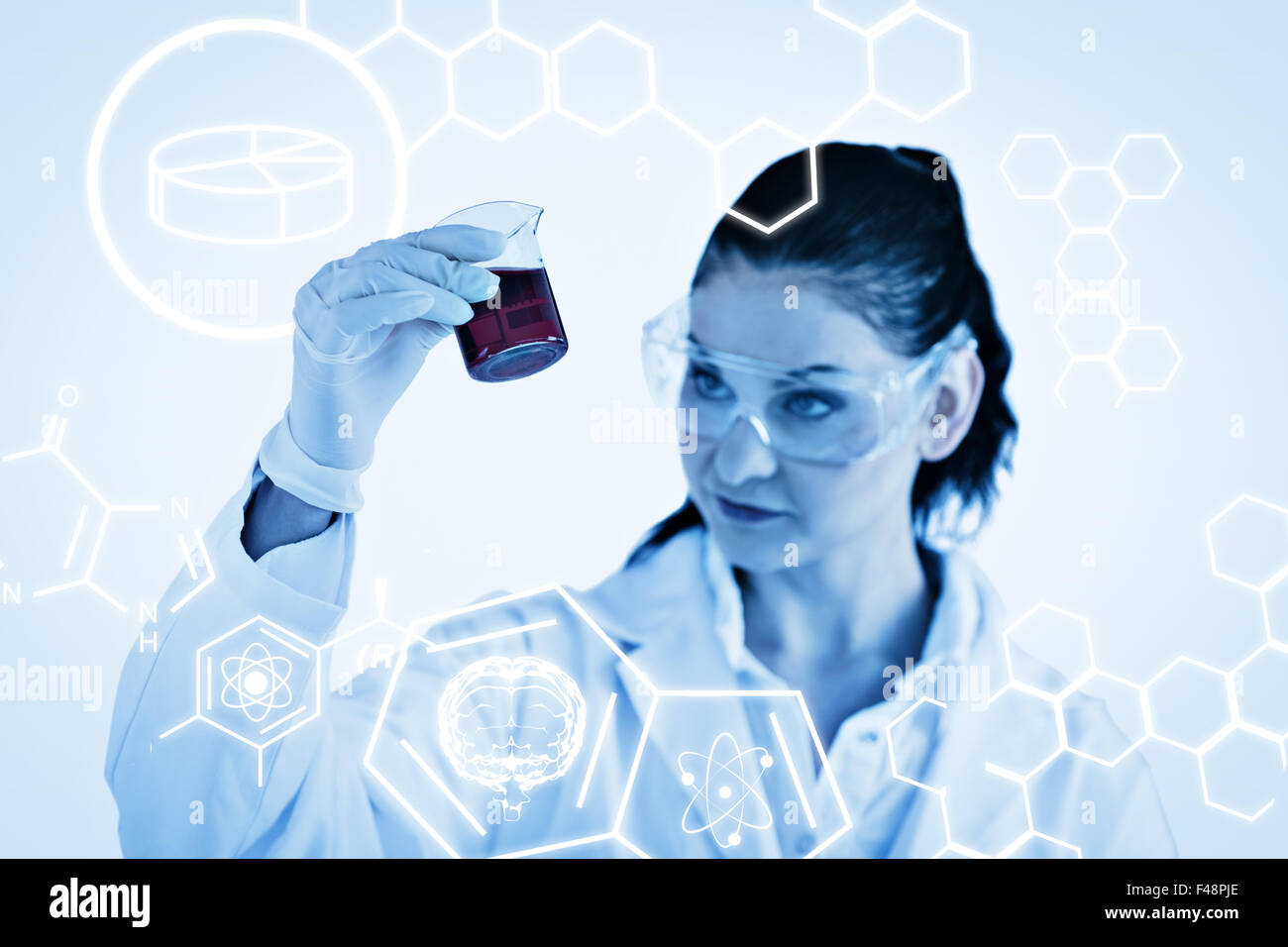 Composite image of science graphic Stock Photo - Alamy