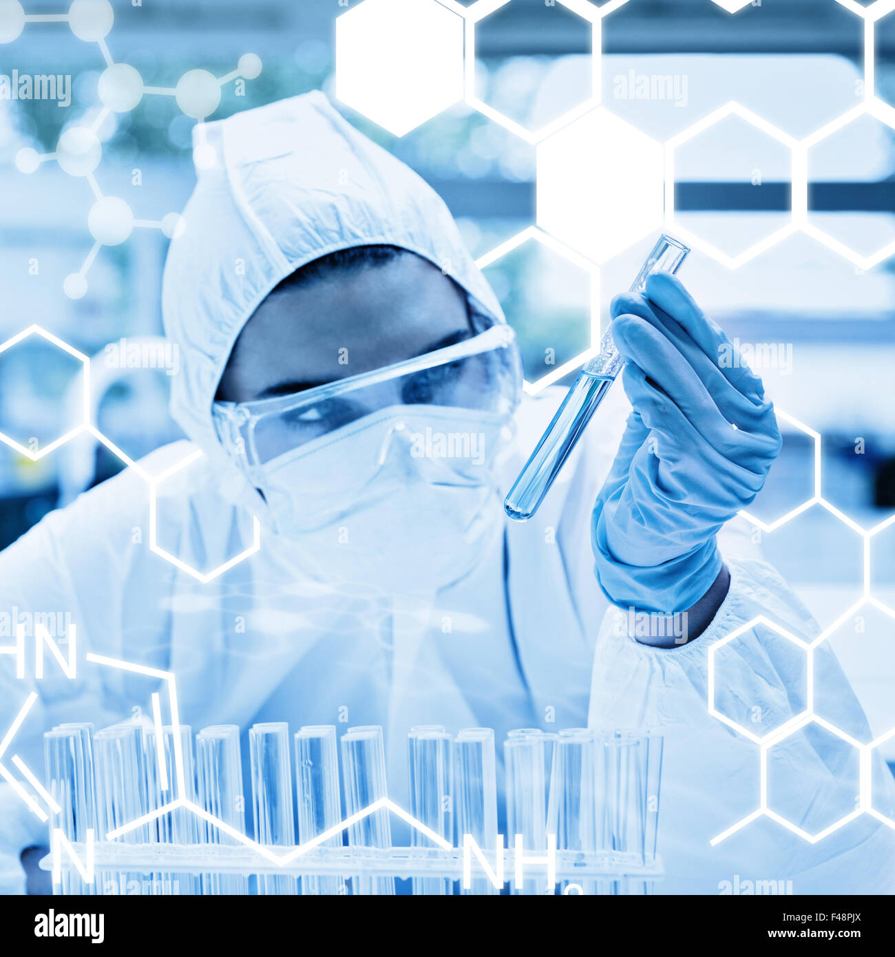 Composite image of science graphic Stock Photo - Alamy