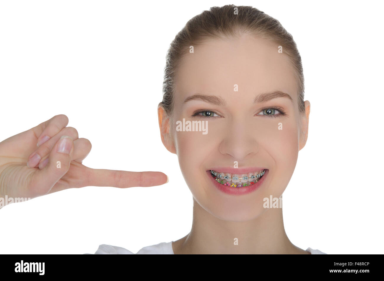 Dental braces studio shot fun hi-res stock photography and images - Alamy