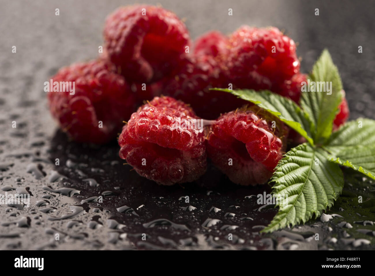 Heap of raspberry Stock Photo - Alamy