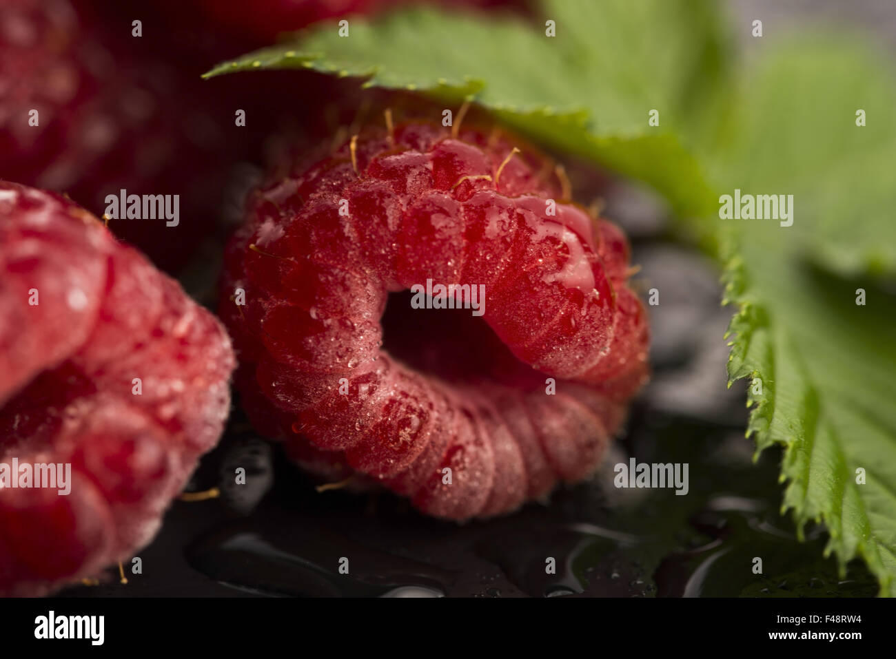 Heap of raspberry Stock Photo - Alamy