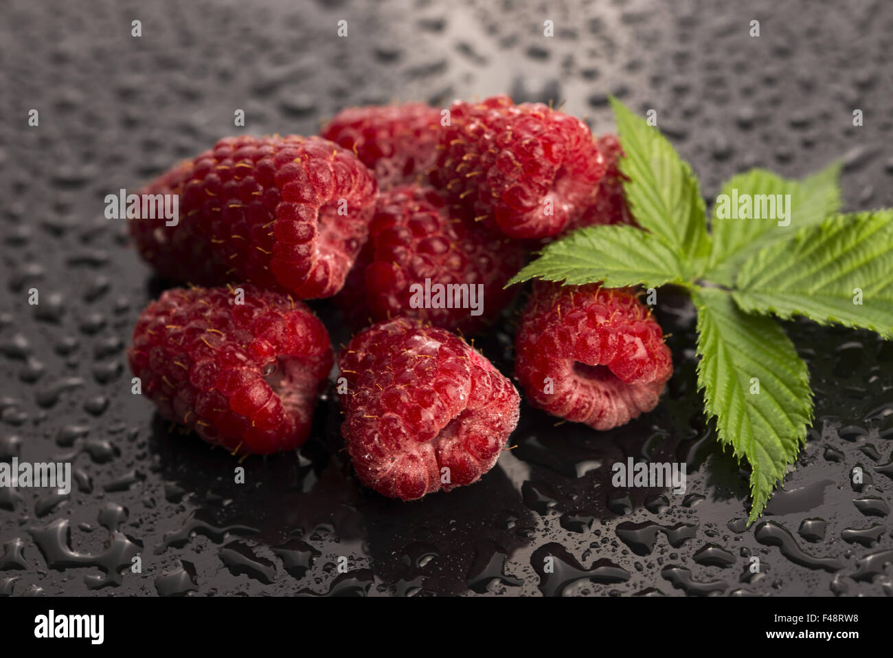 Heap of raspberry Stock Photo - Alamy