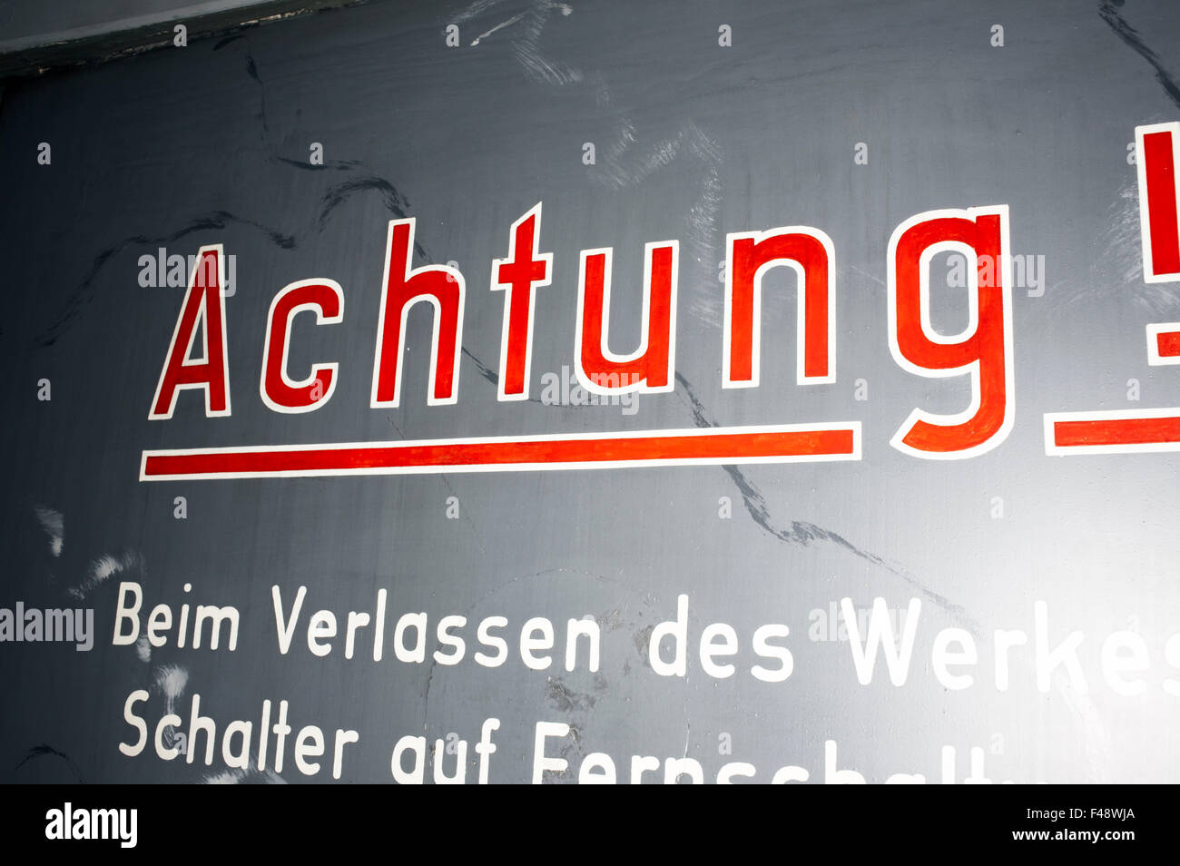 Sign in German, Germany Stock Photo - Alamy