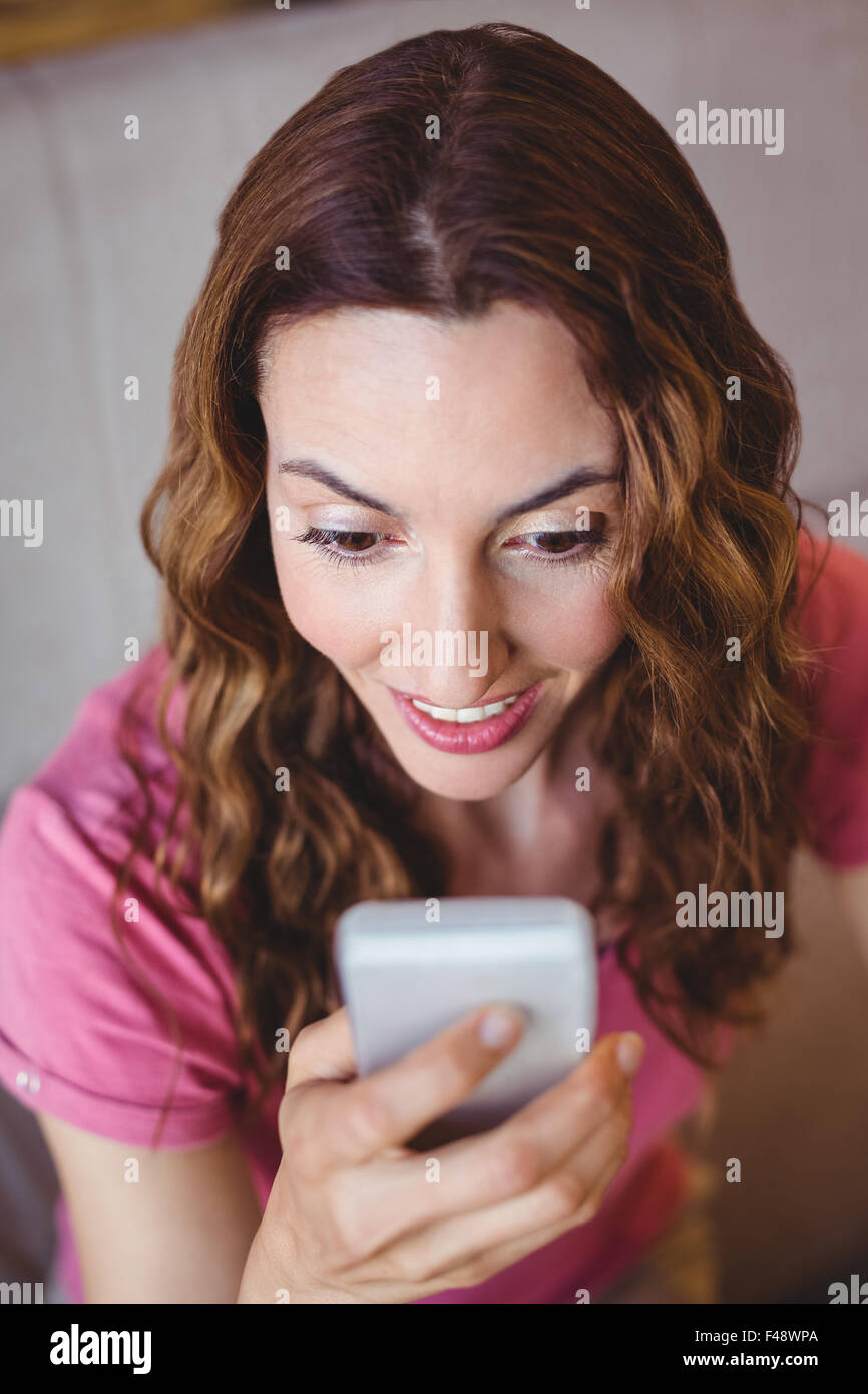 Woman using the phone Stock Photo - Alamy