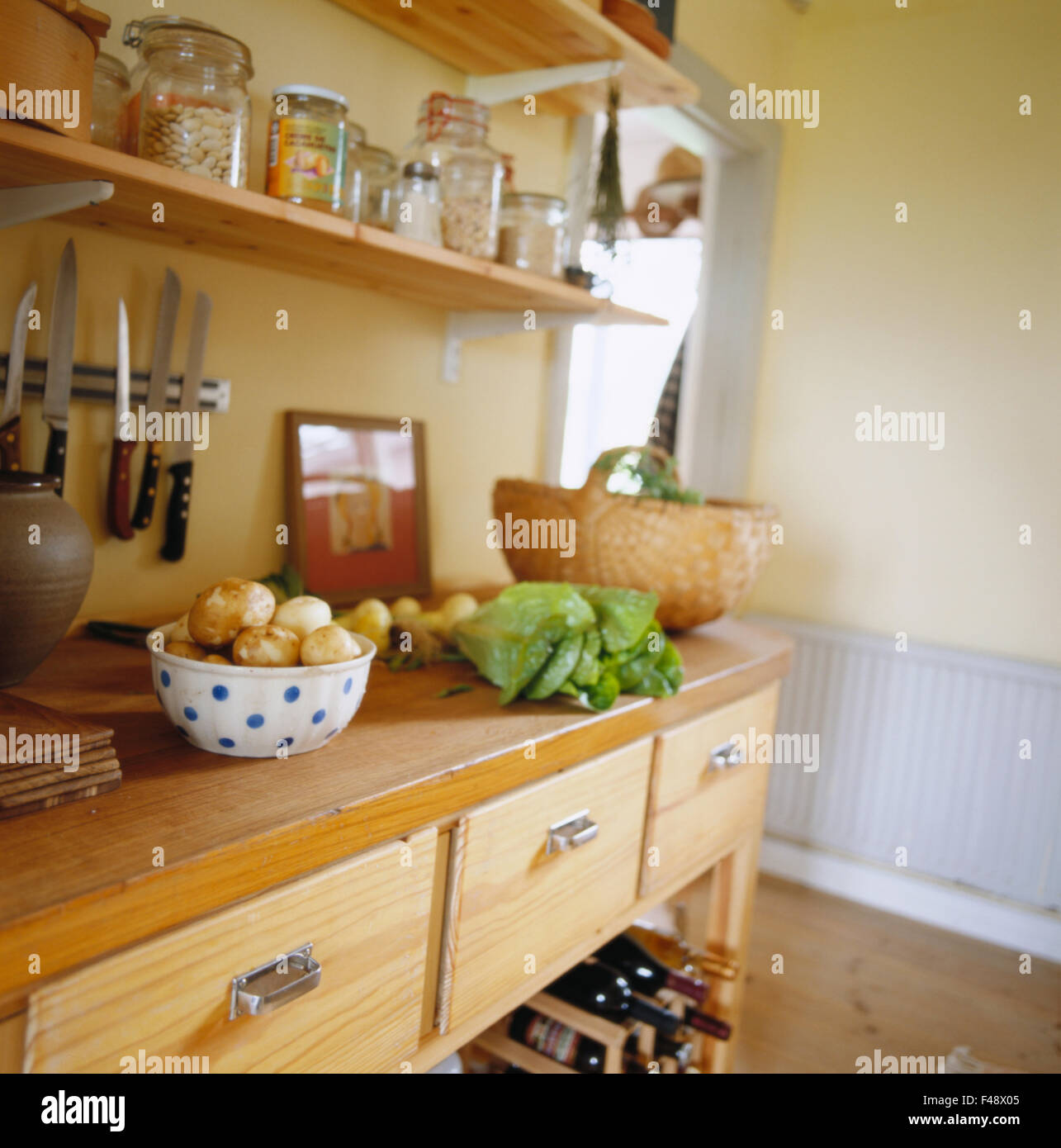 A rustic kitchen, Sweden Stock Photo - Alamy
