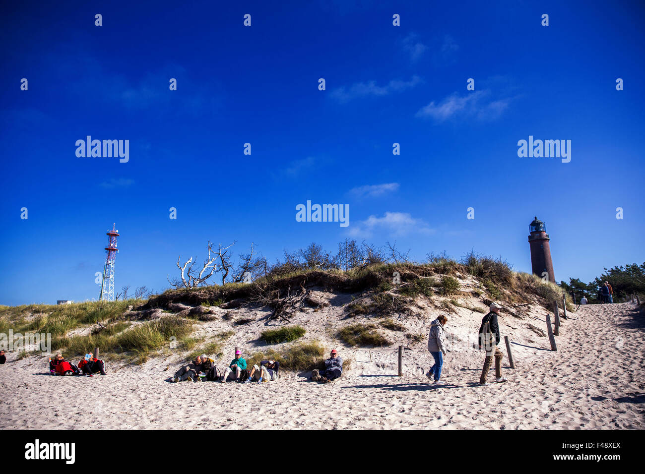 Prerow, Germany. 25th Sep, 2015. The lighthouse Darsser Ort in the ...