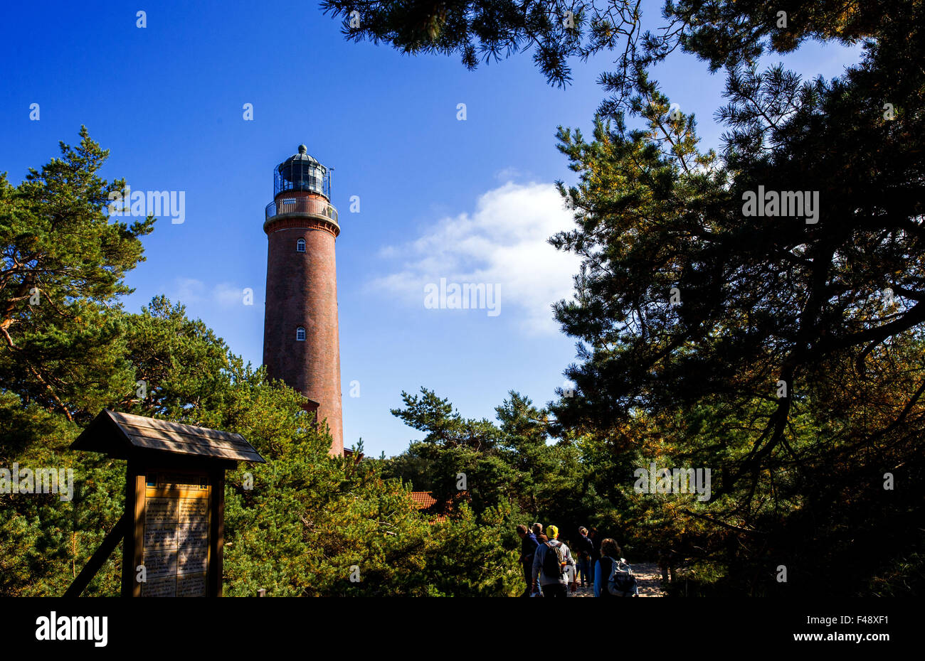 Prerow, Germany. 25th Sep, 2015. The lighthouse Darsser Ort in the ...