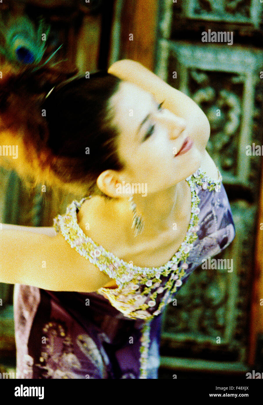 A model in a dress Stock Photo - Alamy