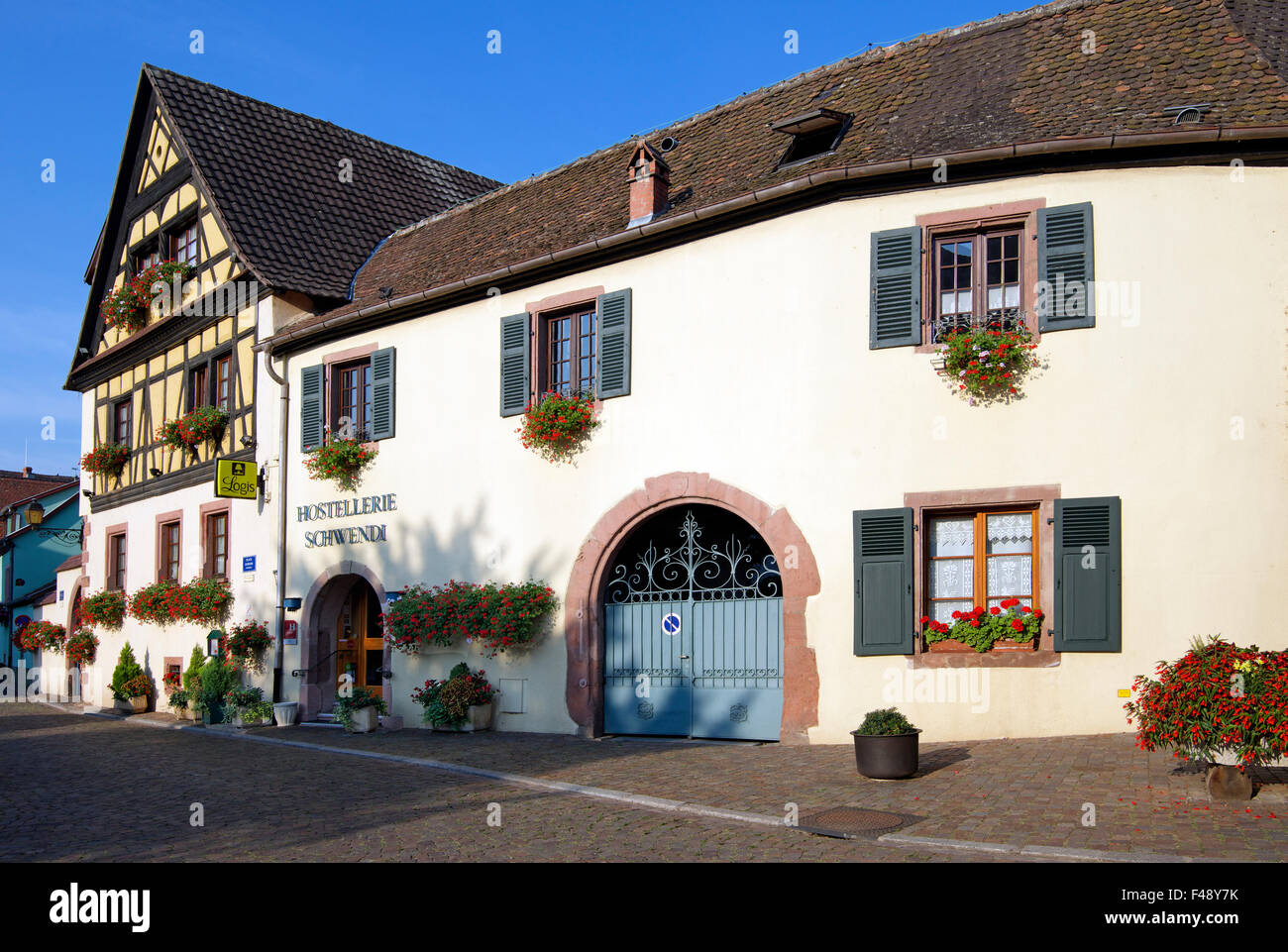 Schwendl Hotel Kientzheim Alsace France Stock Photo - Alamy