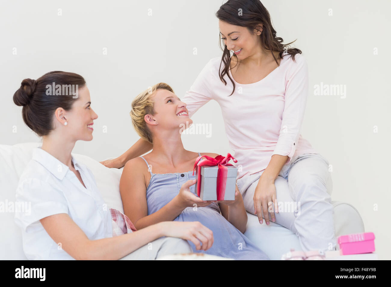 Woman baby friend talking hi-res stock photography and images - Alamy
