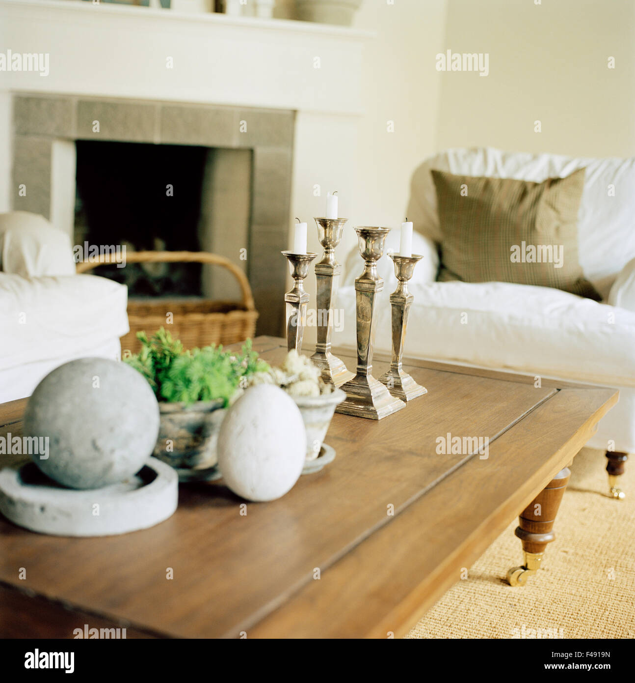 A coffee table, Sweden Stock Photo - Alamy