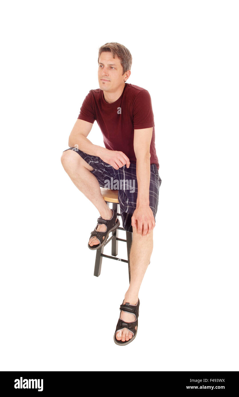 Man sitting relaxing in Cut Out Stock Images & Pictures - Alamy