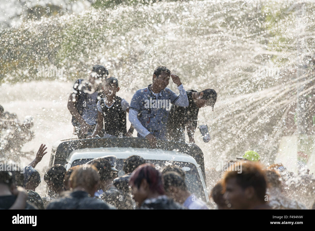 ASIA MYANMAR MANDALAY THINGYAN WATER FESTIVAL Stock Photo - Alamy