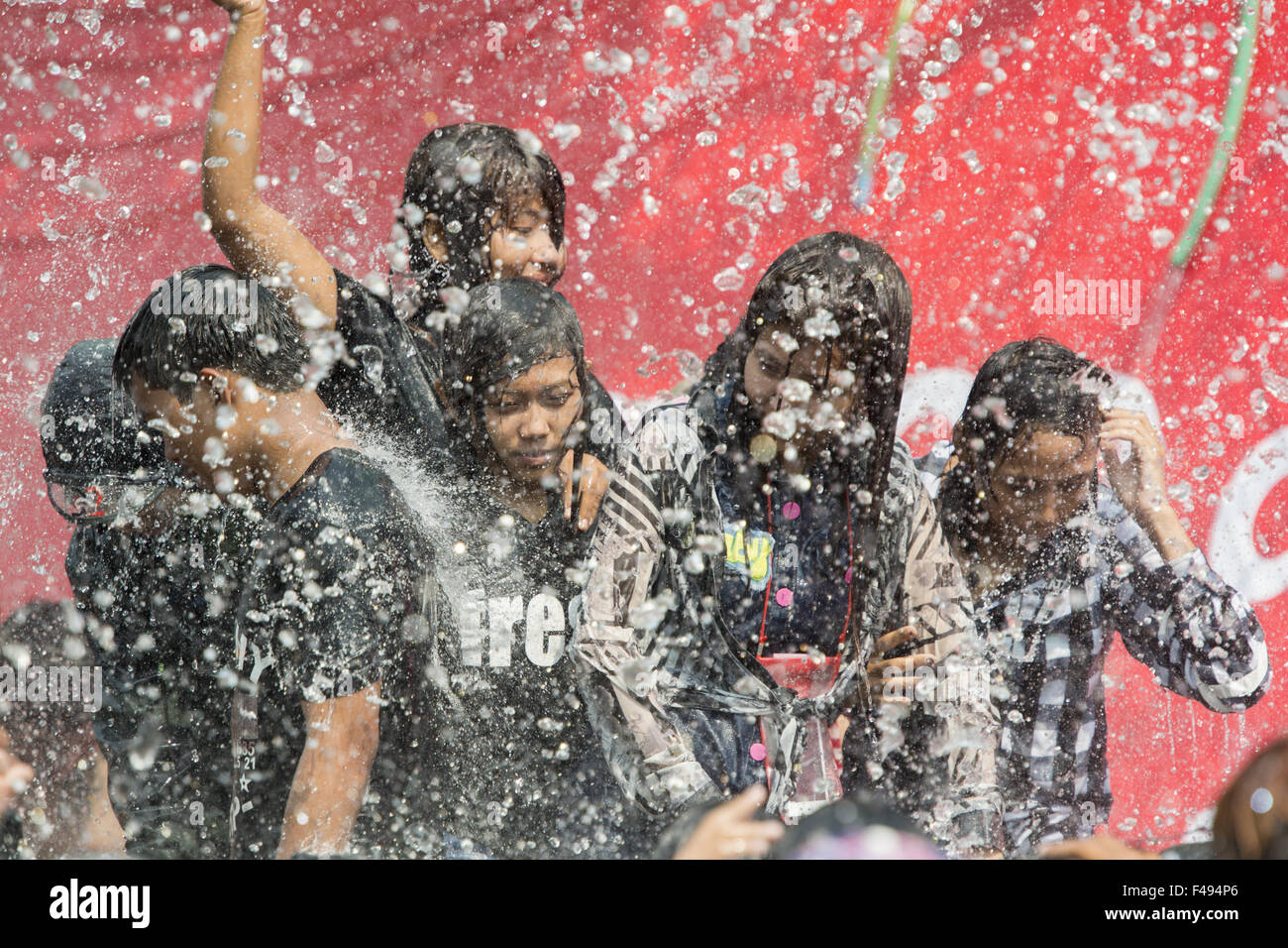 ASIA MYANMAR MANDALAY THINGYAN WATER FESTIVAL Stock Photo - Alamy